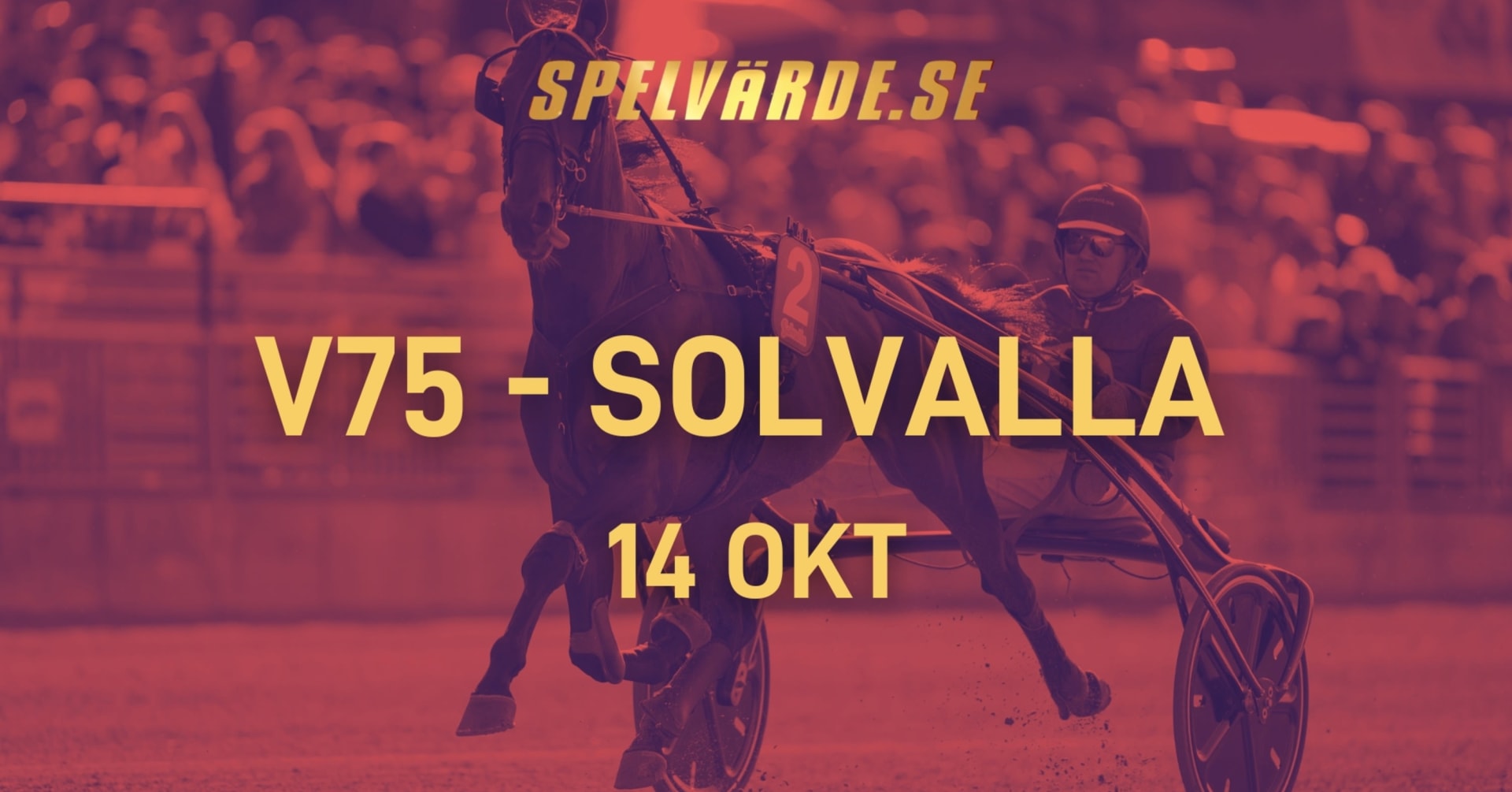 Uppsnack V75 Solvalla 14/10 · Spelvärde