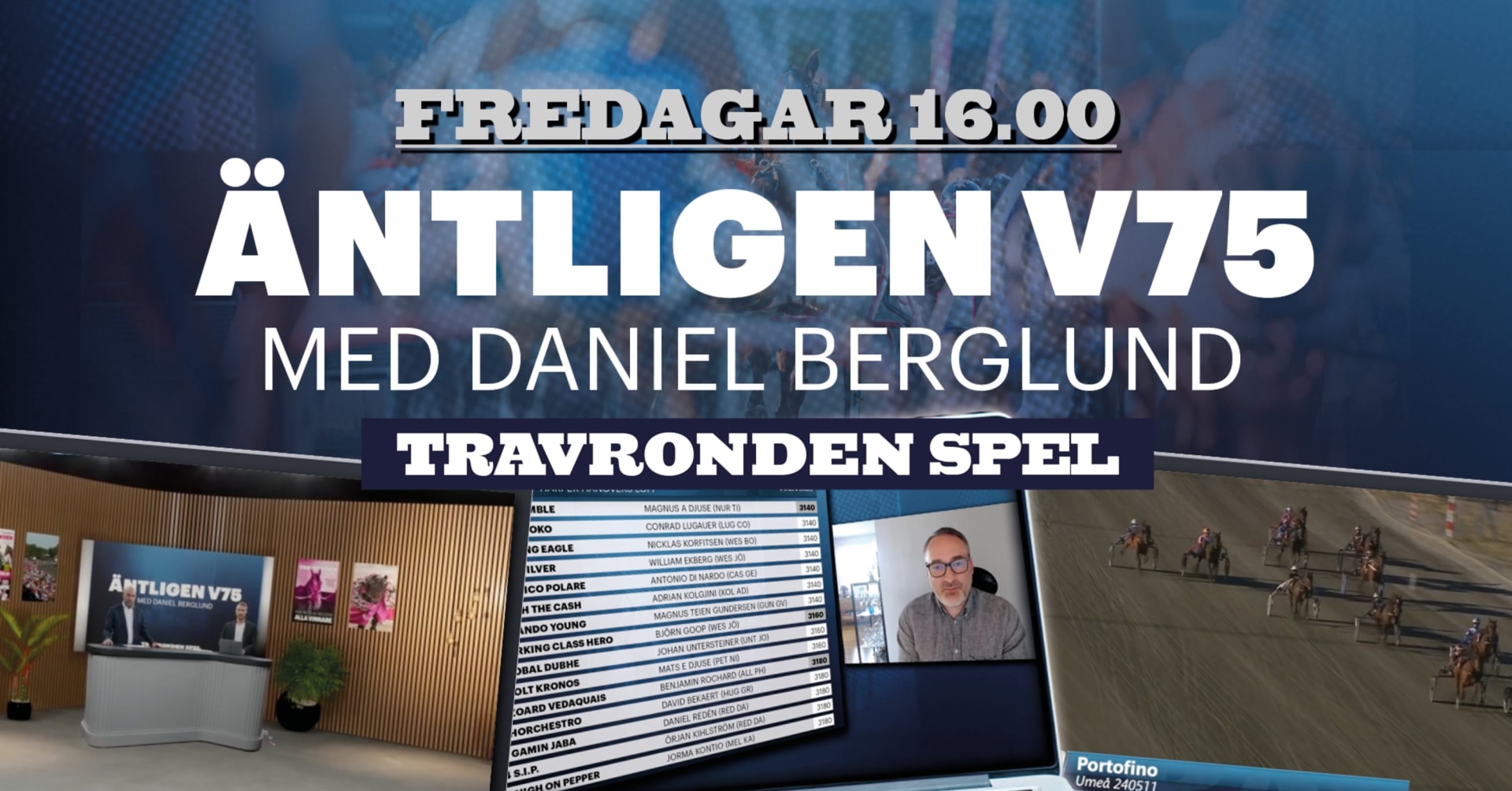 Äntligen V75 – med Daniel Berglund Solvalla 29/3 · Senaste nyheterna om trav · Travronden
