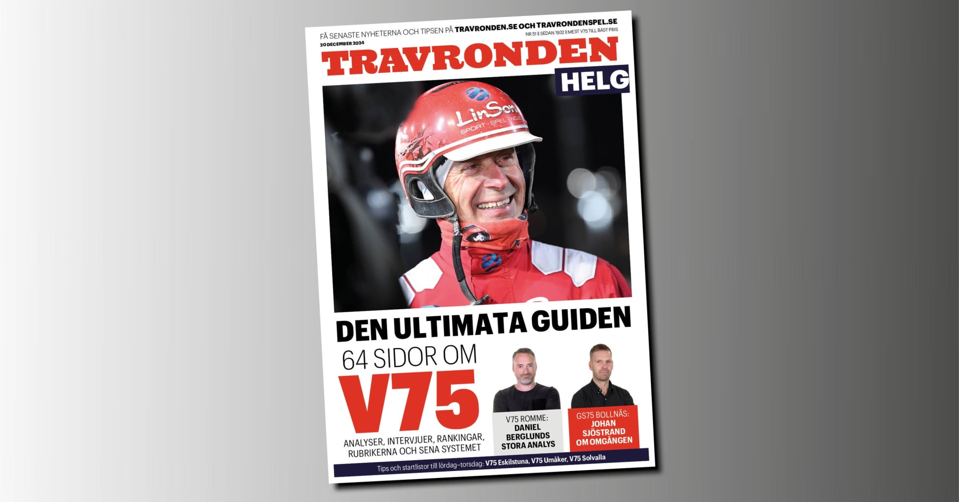 Nytt nummer av Travronden Helg ute · Senaste nyheterna om trav · Travronden