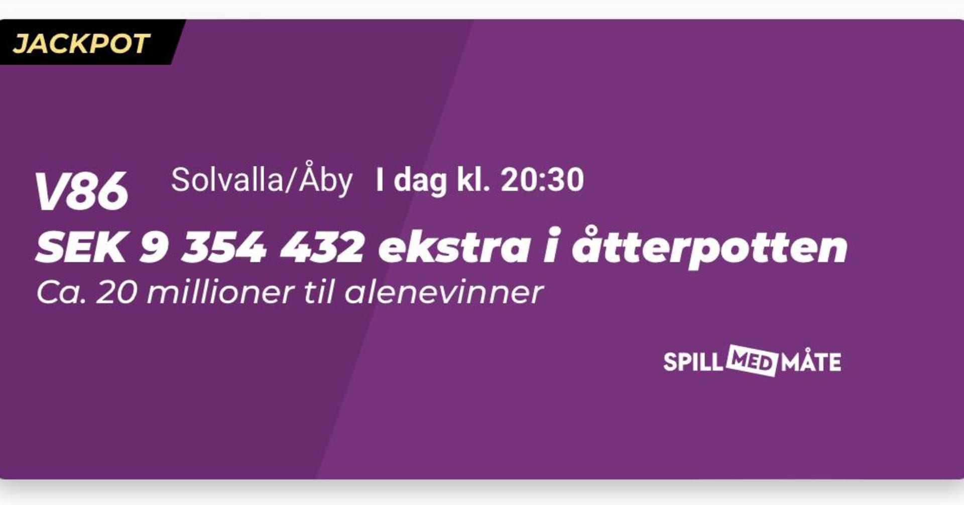 SALTE'S V86 RANGERING