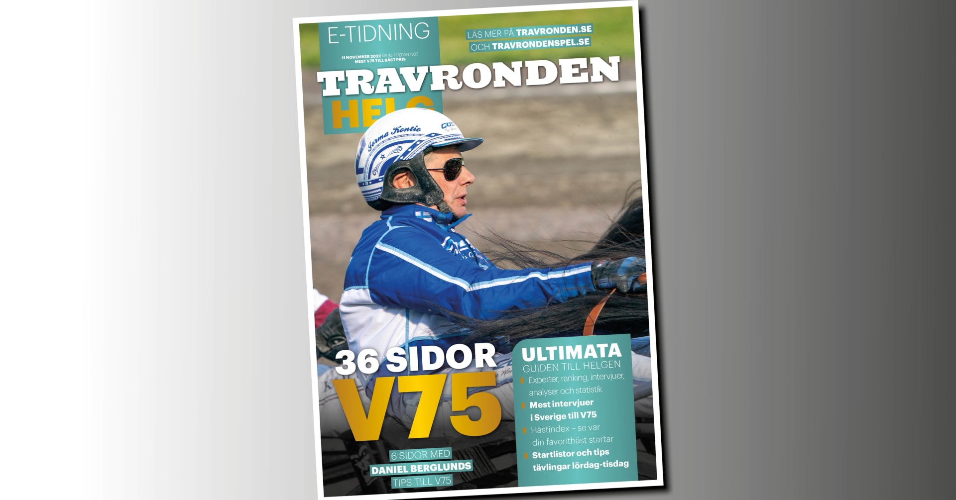 Nytt nummer av Travronden Helg ute · Senaste nyheterna om trav · Travronden