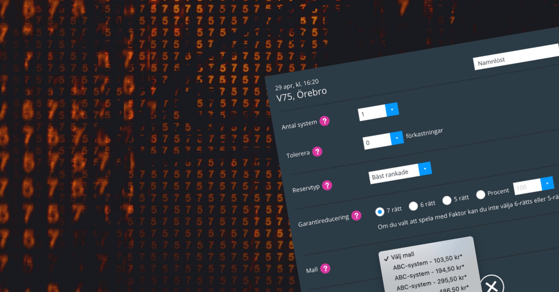 Nyhet - färdiga systemmallar